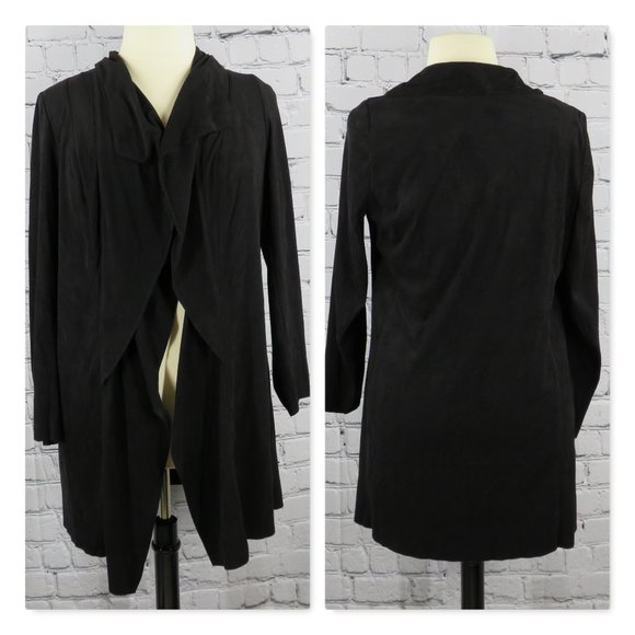Alfani | Jackets & Coats | Womens Faux Suede Asymmetrical Open Draped ...